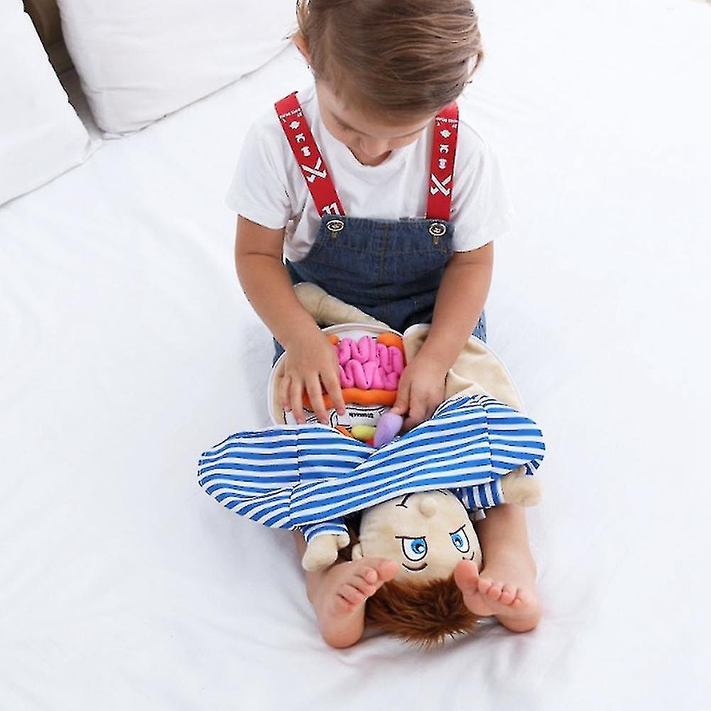 Kids Assembled Plush Body Organs Toy Human Body Anatomy Plush Doll ...