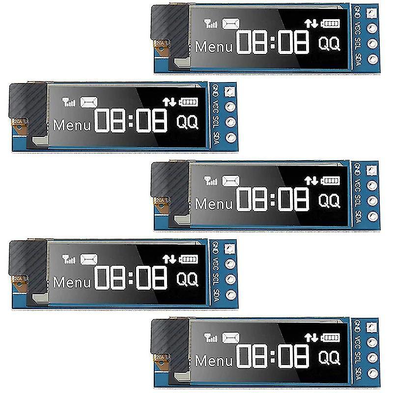5 Pieces I2c Display Module 0.91 Inch I2c Oled Display Module I2c Oled ...