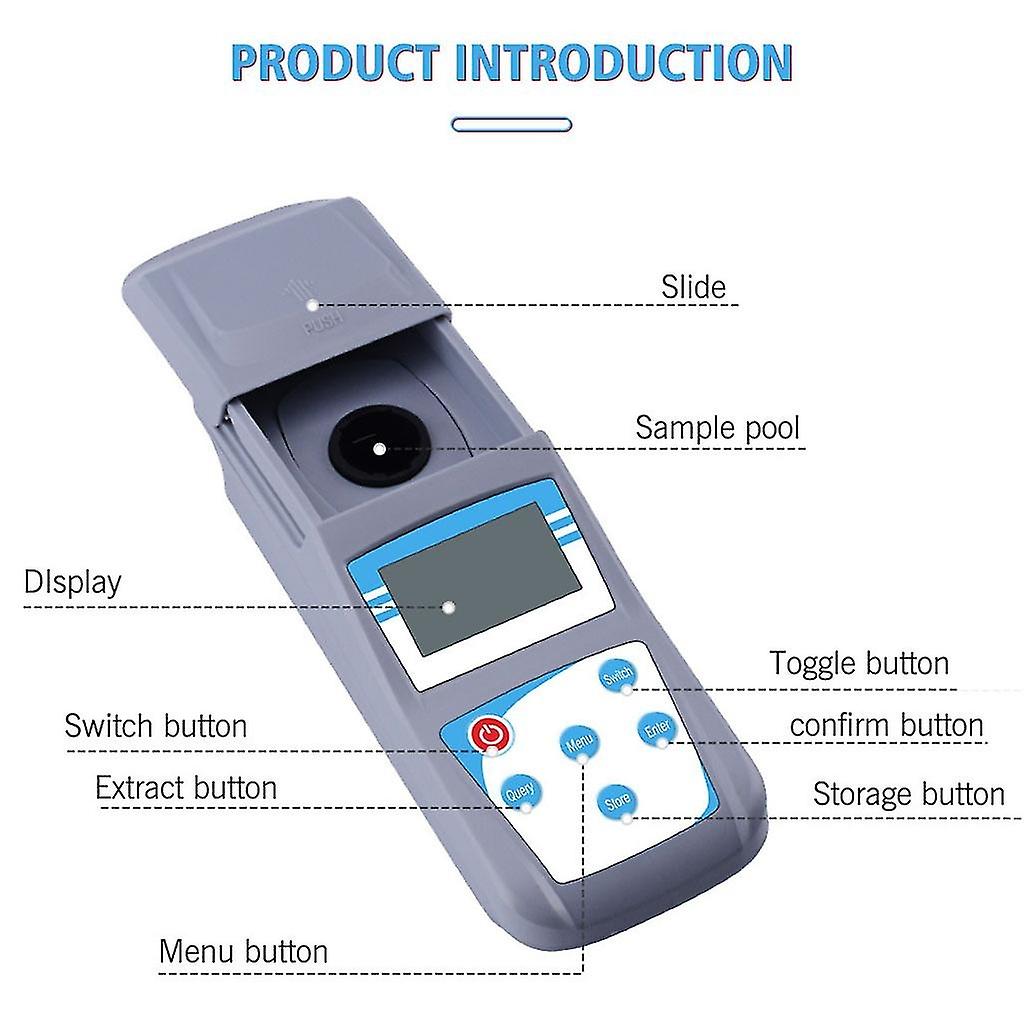 Water Turbidity Meter Turbidimeter With Measuring Range 0 To 200 Ntu 0.1 Ntu | Fruugo UK