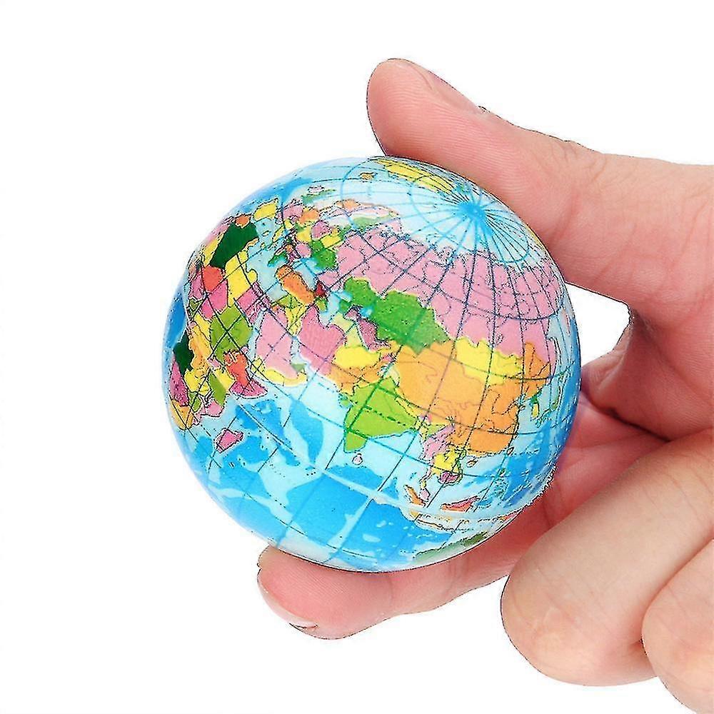 Creative World Map Foam Ball Planet Earth Squishy Toy Slow Rising Soft ...