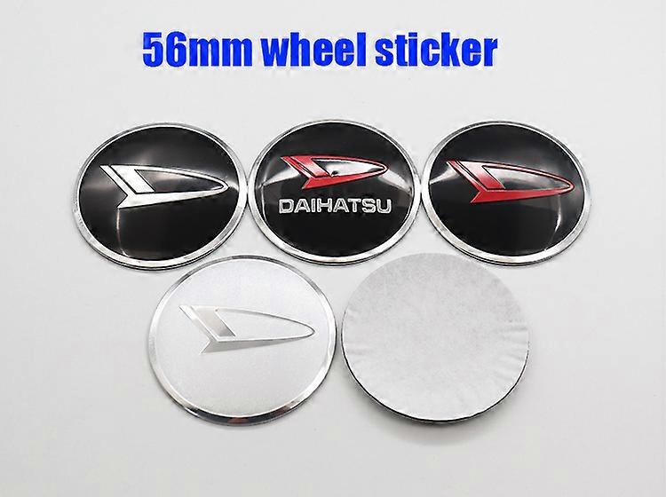 4pcs 56mm 60mm Daihatsu Dn Trec Logo Car Emblem Wheel Center Hub Cap ...