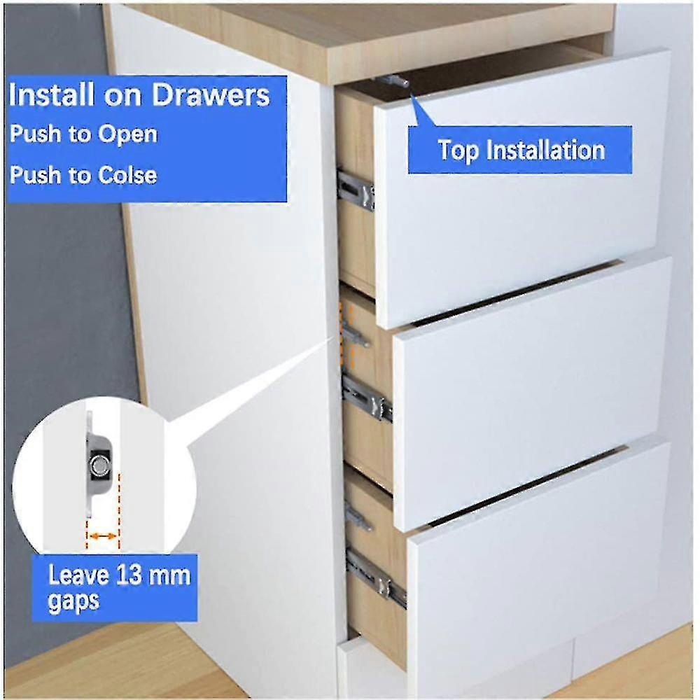 Door Opener 4 Pack Push To Open Magnet Push Catch Drawer Push Opener ...