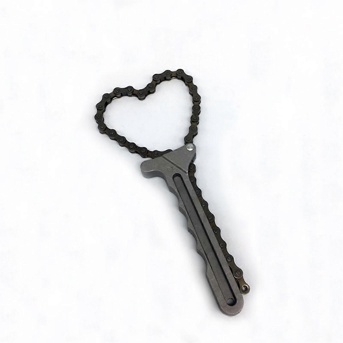 Automobile Engine Oil Filter Adjustable Chain Wrench for Key Oil Filter ...