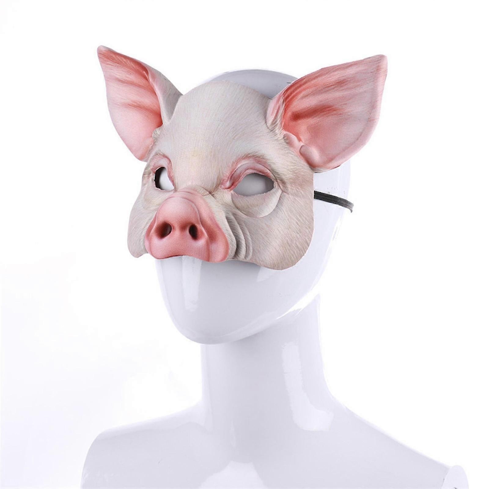 Carnival Party Masquerade Party Props Half Face Pig Face Animal Mask ...