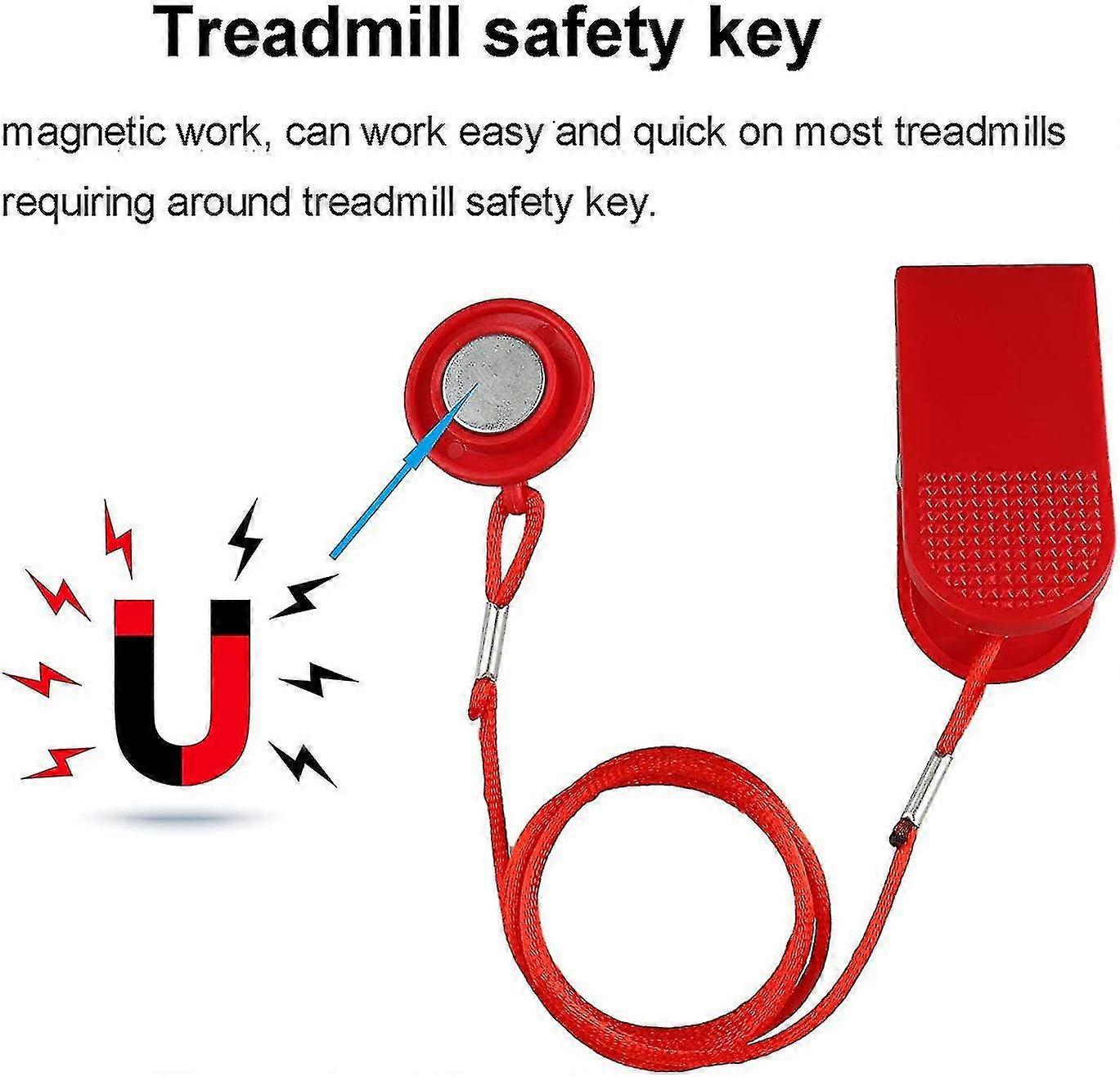 Treadmill Safety Key, Universal Treadmill Magnet Safety Lock Fitness ...