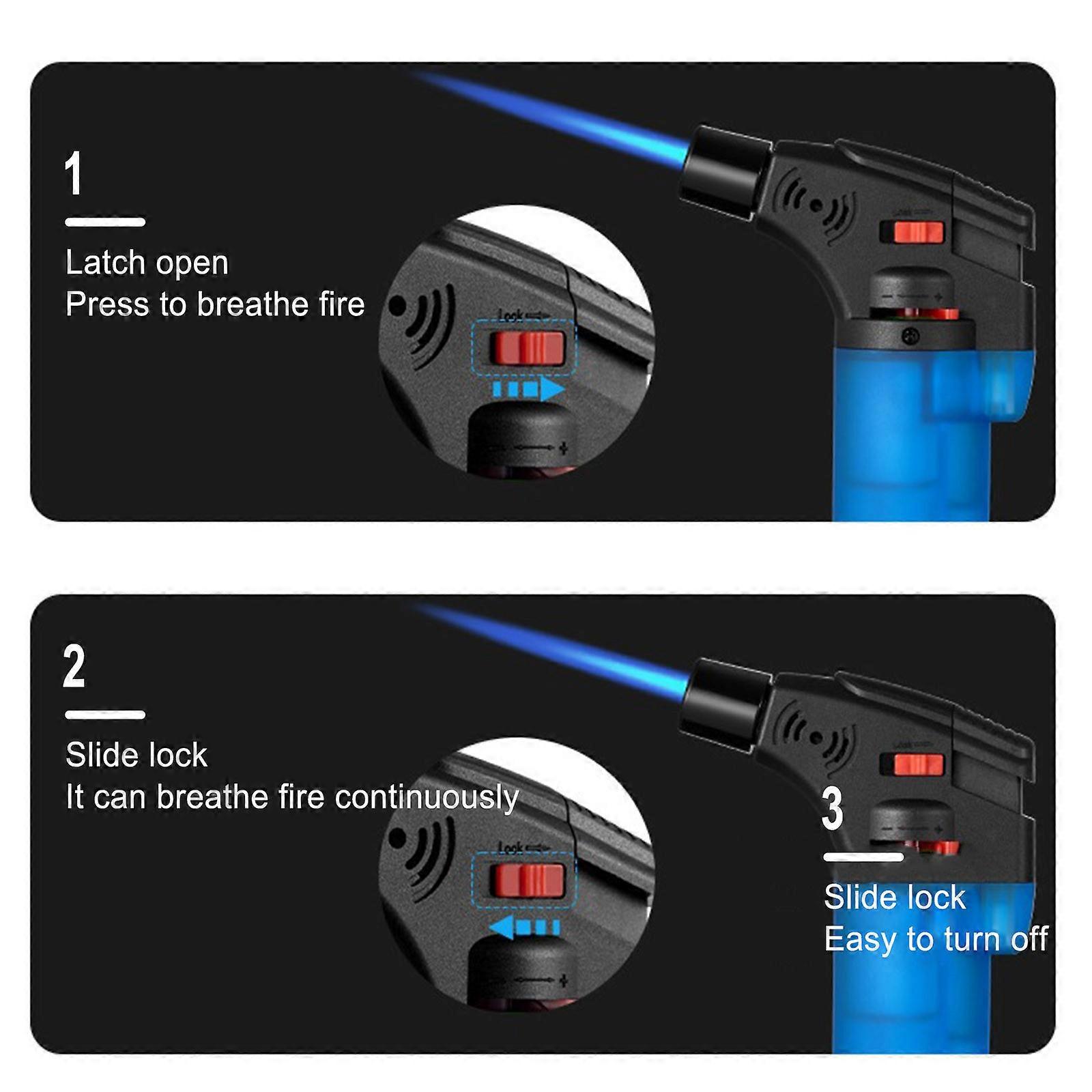 Butane Lighter-Technical Cooking Lighter Refillable- Kitchen With Safe ...