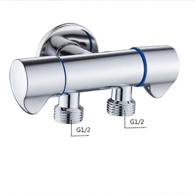 JWL Triangle Valve G1/2 Three-way Valve One Into Two Out Dual Angle Valve Washing Machine Toilet ...