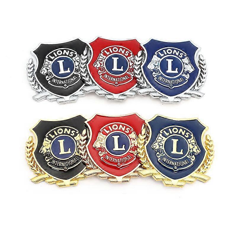 3D Metalen Lions Logo Auto Sticker Auto Badge Embleem Decal Motorfiets ...