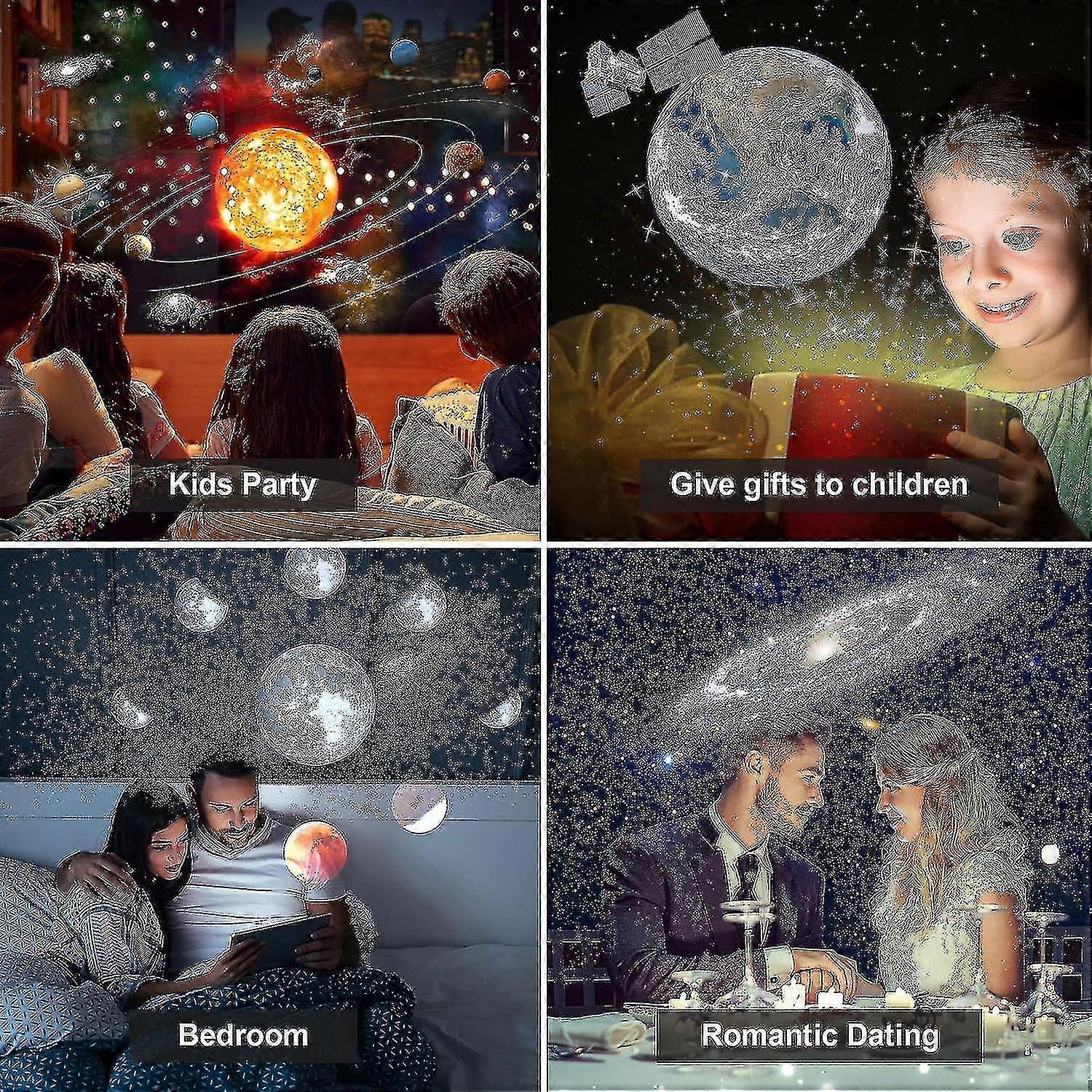 Planetarium Star Projector, Galaxy Projector, Realistic Starry Sky ...