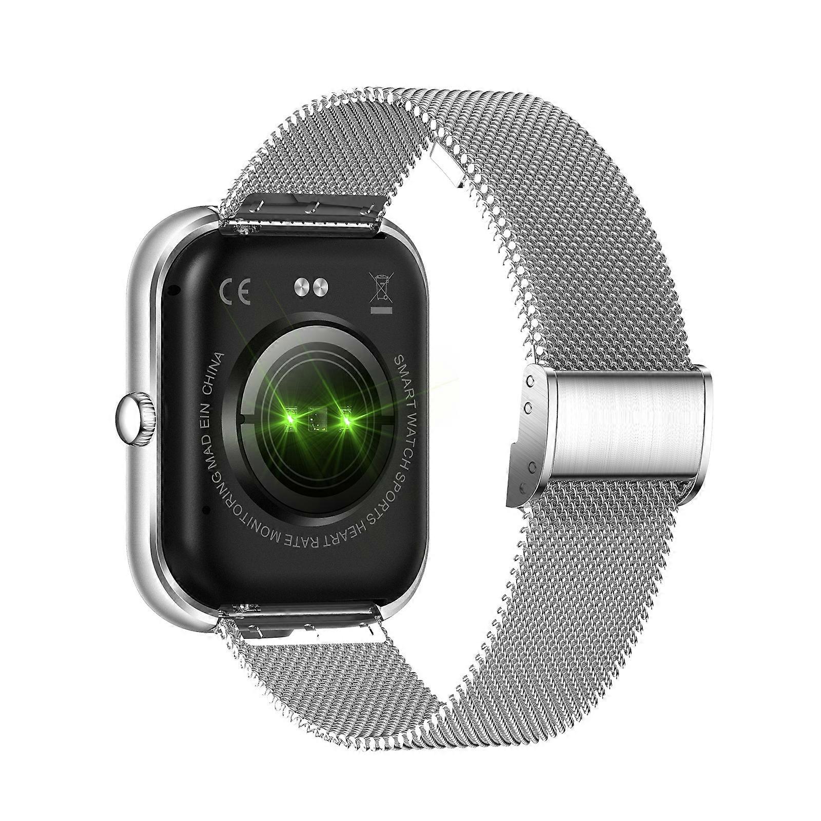 AK58 1.96 inch Screen Bluetooth Steel Band Smart Watch | Fruugo UK