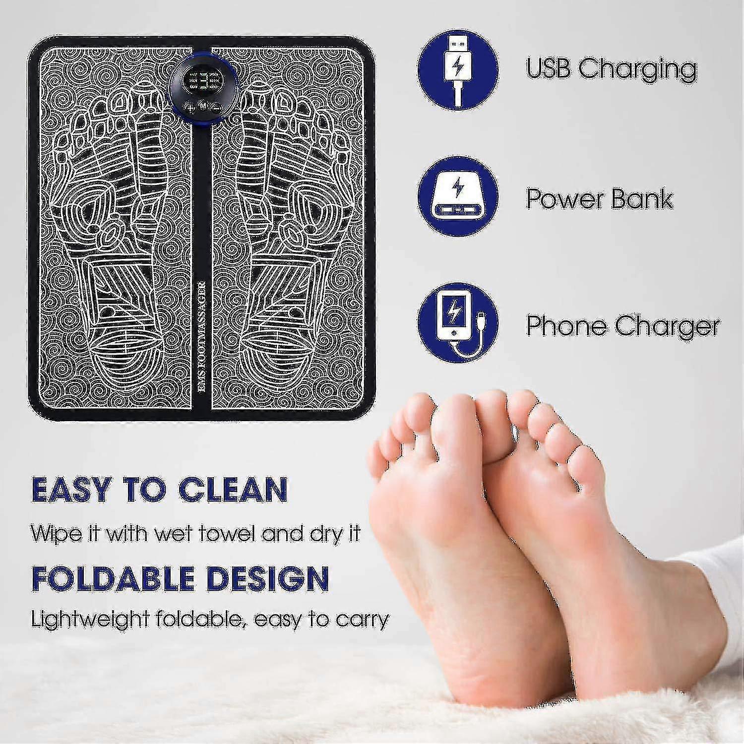 Ems Electric Feet Massager For Circulation Foot Reflexology Massager ...