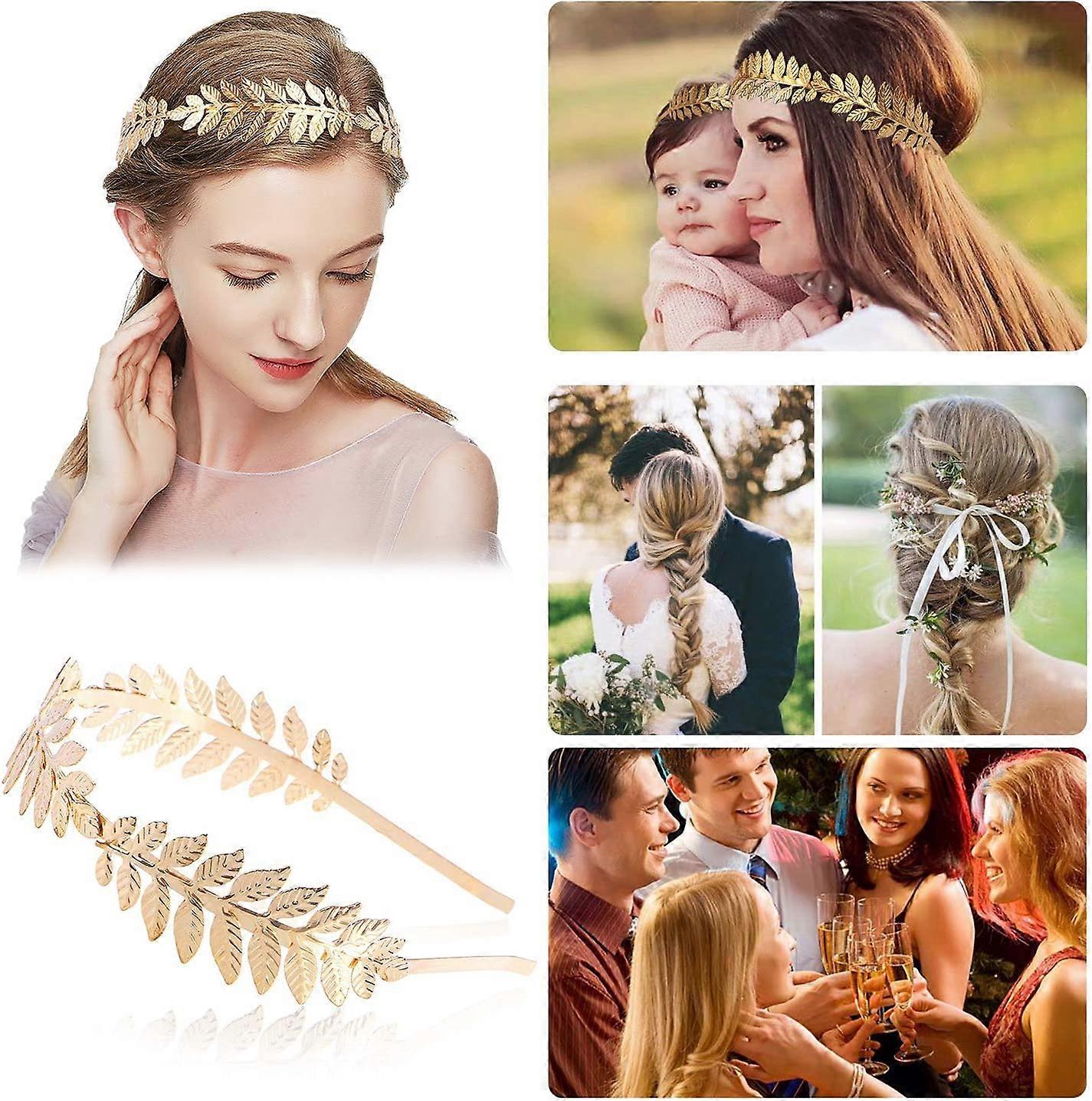 2023 - Roman Leaf Crown,Goddess Tiara Gold Leaf Band Crown of Leaves ...