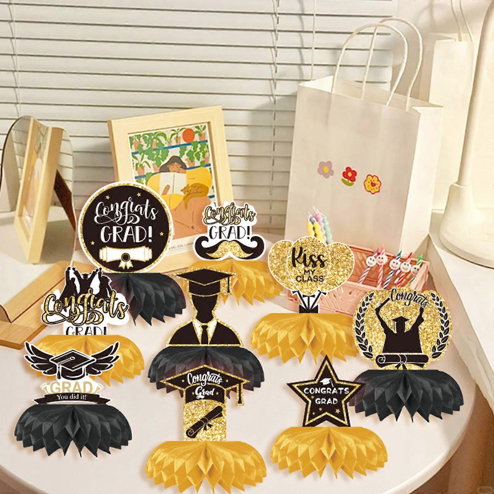 2024 Graduation Table Honeycomb Decorations Stylishs Table Accent for ...