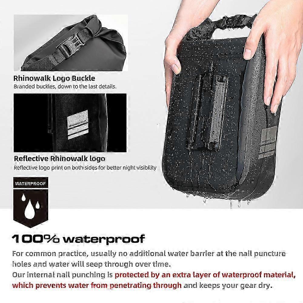 Rhinowalk 4l 6l Bicycle Fork Bag Waterproof Bike Quick Release Bag ...