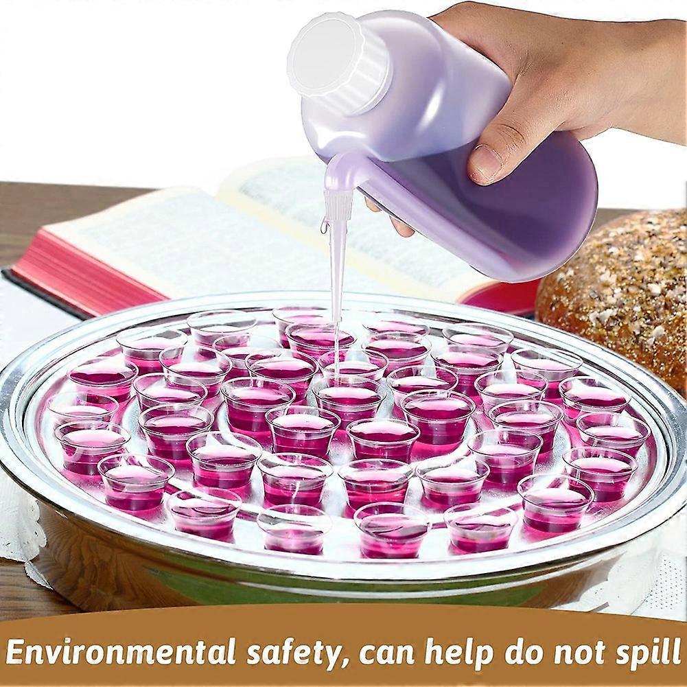 5 Pieces Communion Cup Filler No Drip Squeeze Bottle Communion Juice ...