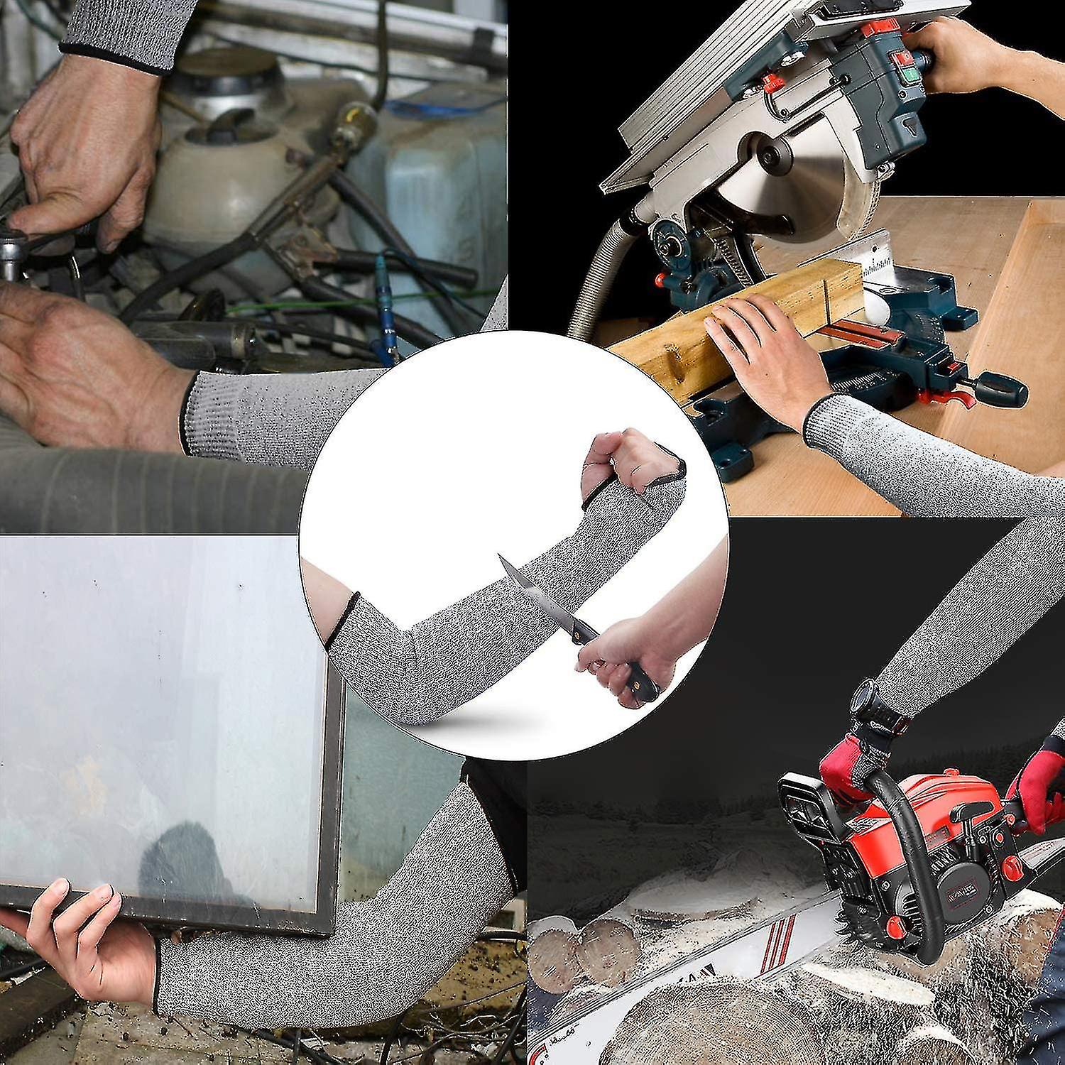 Heavy Duty Cut Resistant Arm Sleeves - 1 Pair Anti Cut Arm Cover - Bite ...