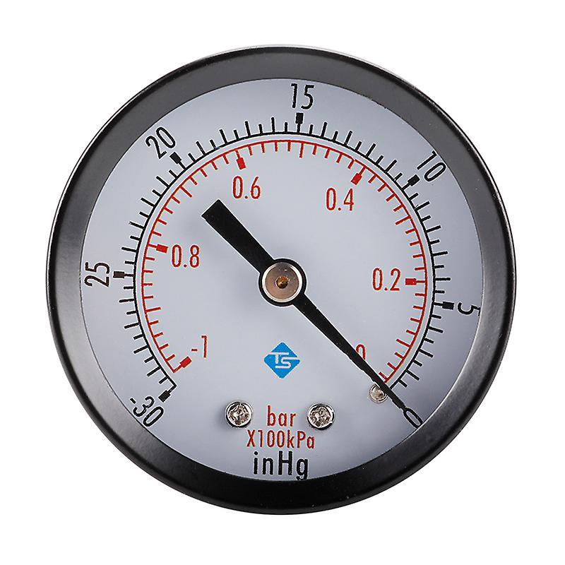 Axial Vacuum Pressure Gauge, -30-0 Inhg/-1-0 Bar, Rust-free Iron Casing ...