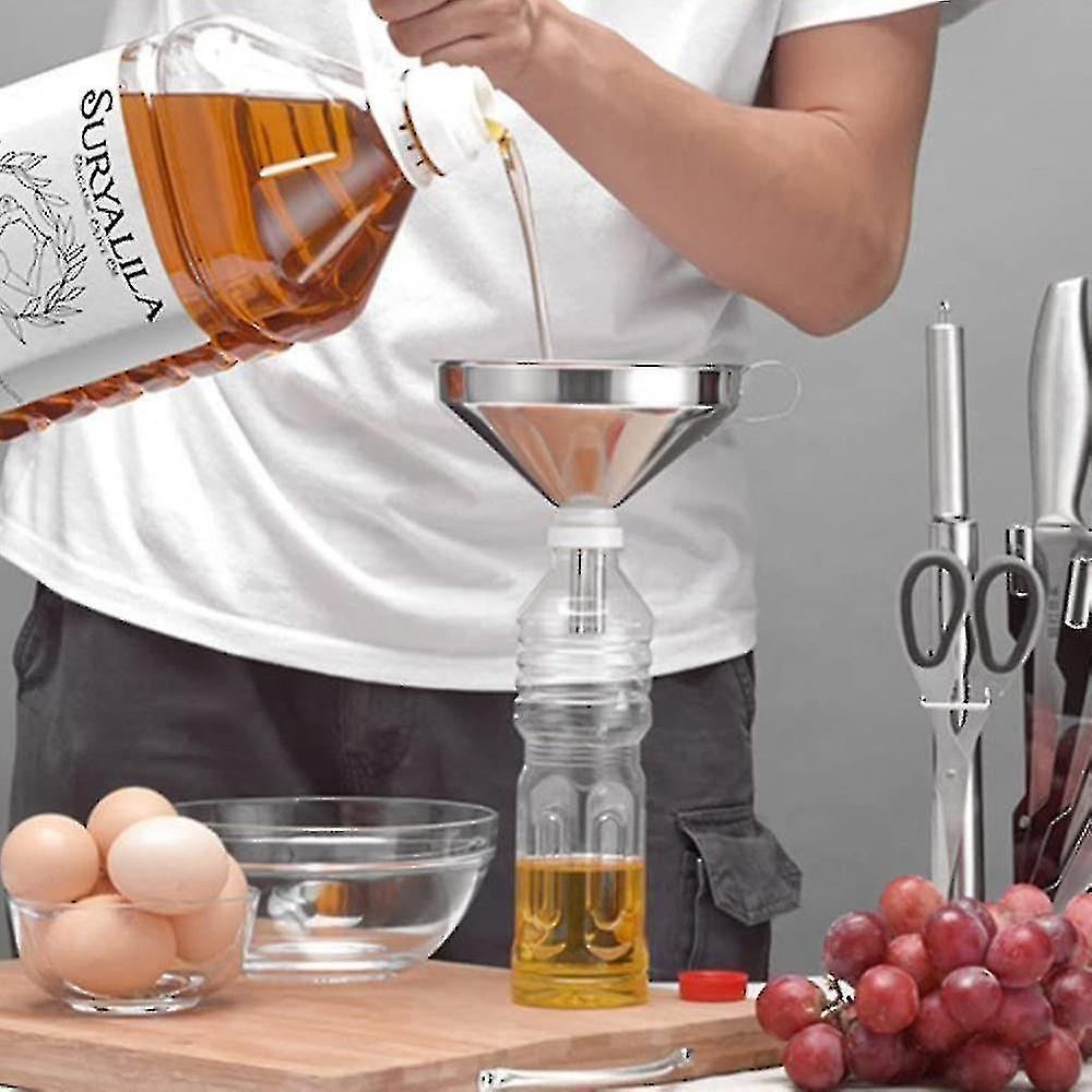 Large Stainless Steel Funnels For Kitchen, For Essential/cooking Oils ...