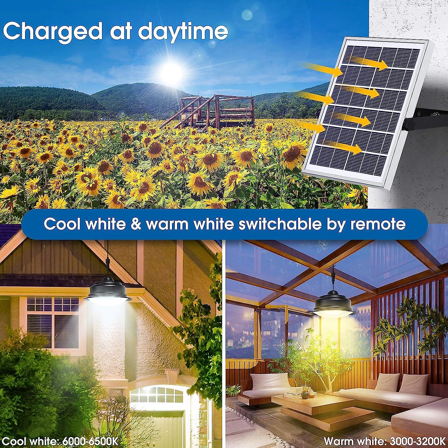 Solar Lights Indoor Outdoor Solar Shed Light With Remote Control ...