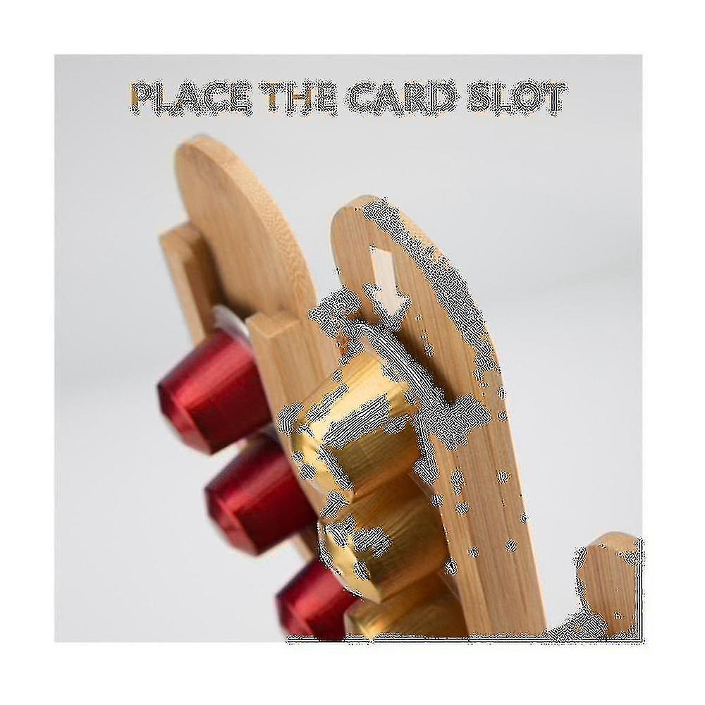 Bamboo Rotating Capsule Coffee Storage Rack Coffee Capsule Display ...