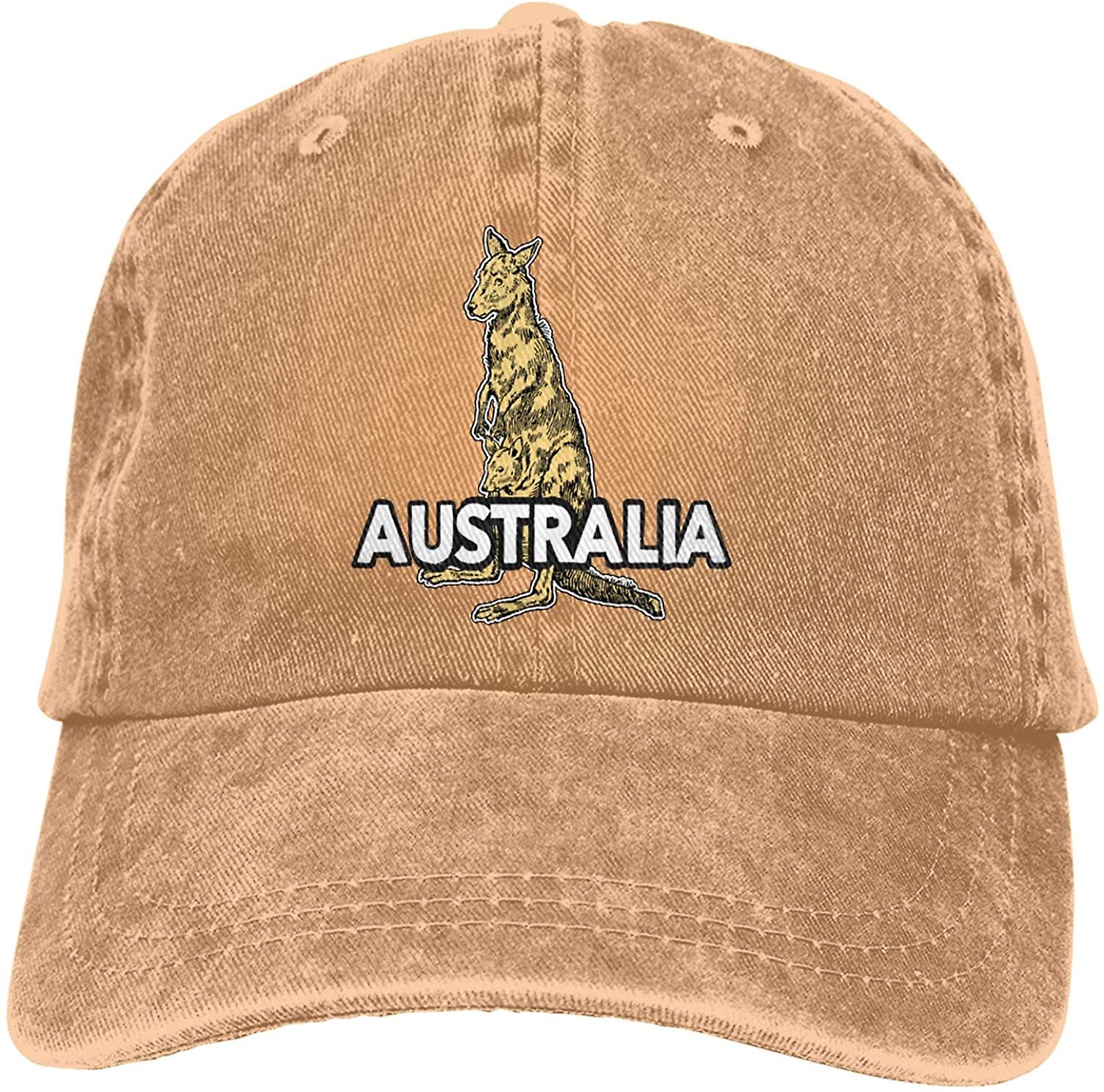Denim Cap Australian Kangaroo Baseball Dad Capss Classic Adjustable ...