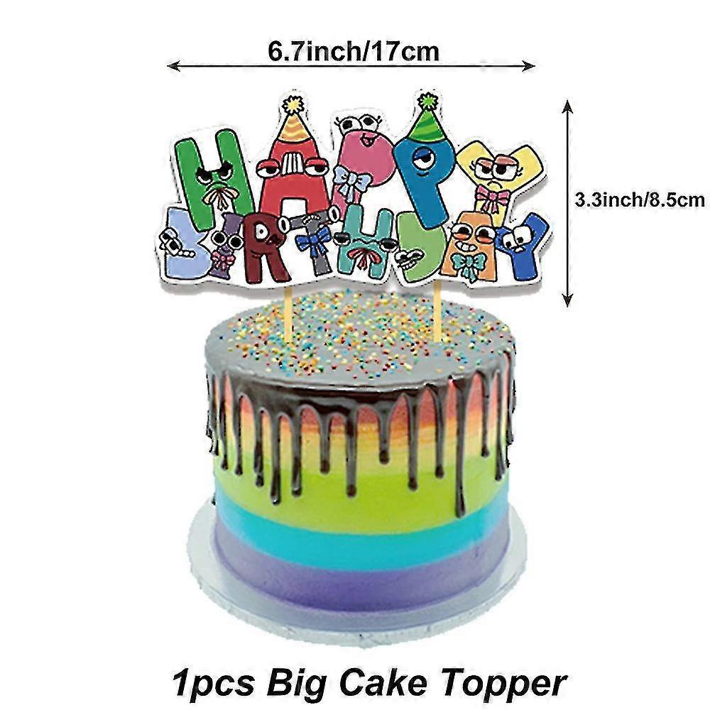 Alphabet Lore Themed Birthday Party Supplies Set Balloons Banner Cake ...