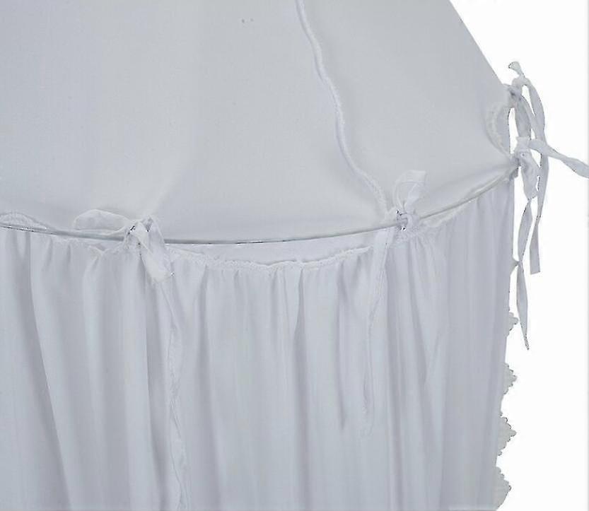 White Lace Border Canopy Bed Canopy Lace Mosquito Net, Insect Repellent ...