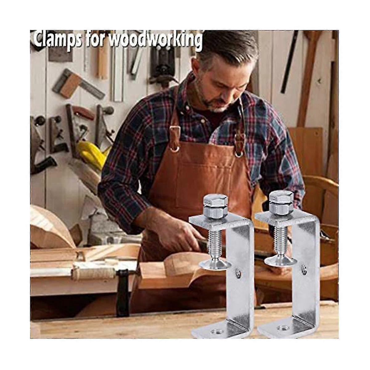 Metal Clamp Heavy Duty Clamp C Clamp Woodworking Clamp With Wide Jaw ...