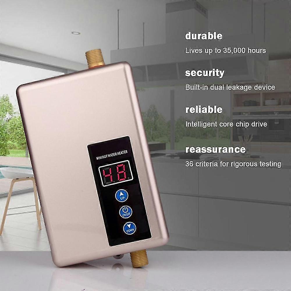 5500w Electric Water Heater 220v Instantaneous Tankless Inverter Water ...