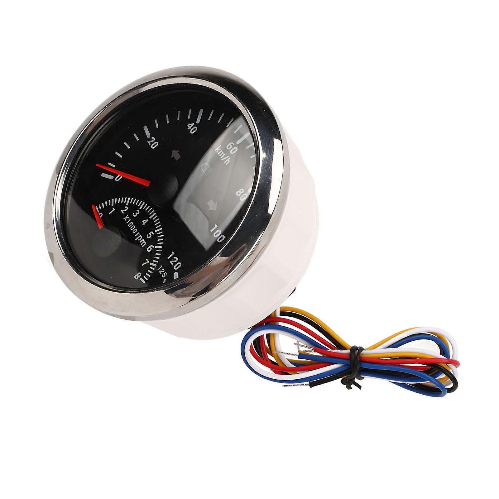 GPS Speedometer with Tachometer 8000 RPM 85mm 3 3/8 in GPS Speedometer ...