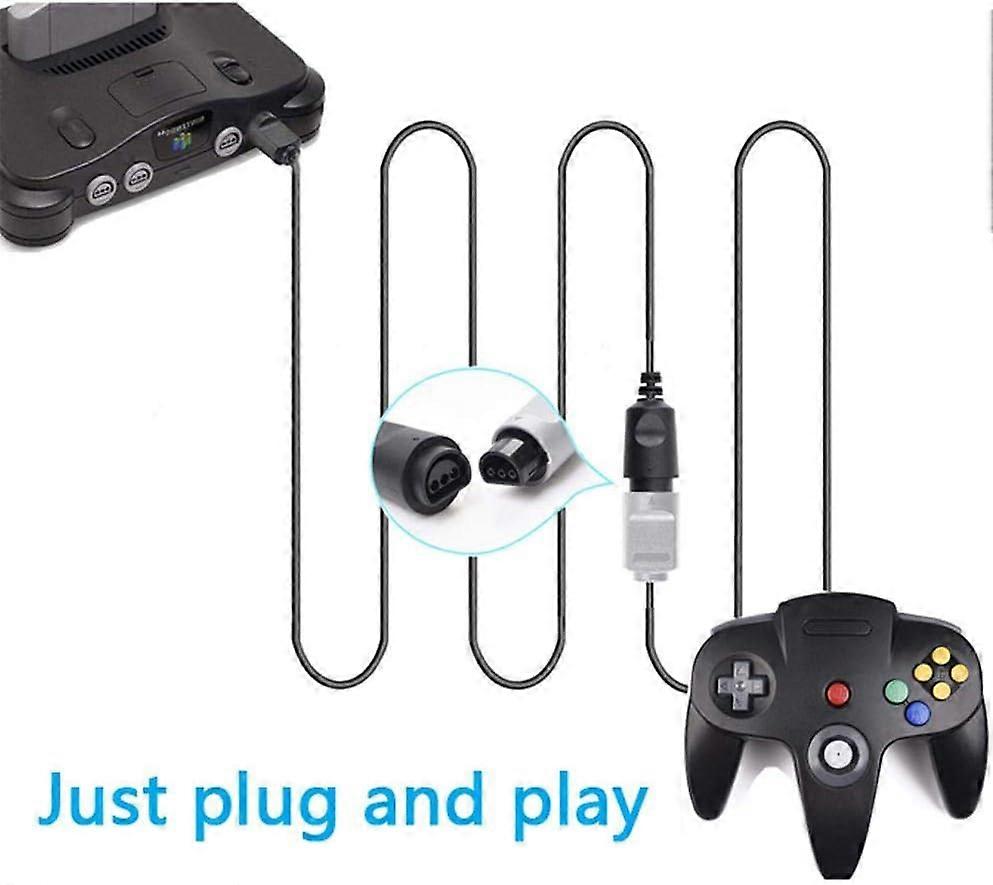 N64 Extension Cables for Nintendo N64 64 Controller (4 Packs) | Fruugo UK