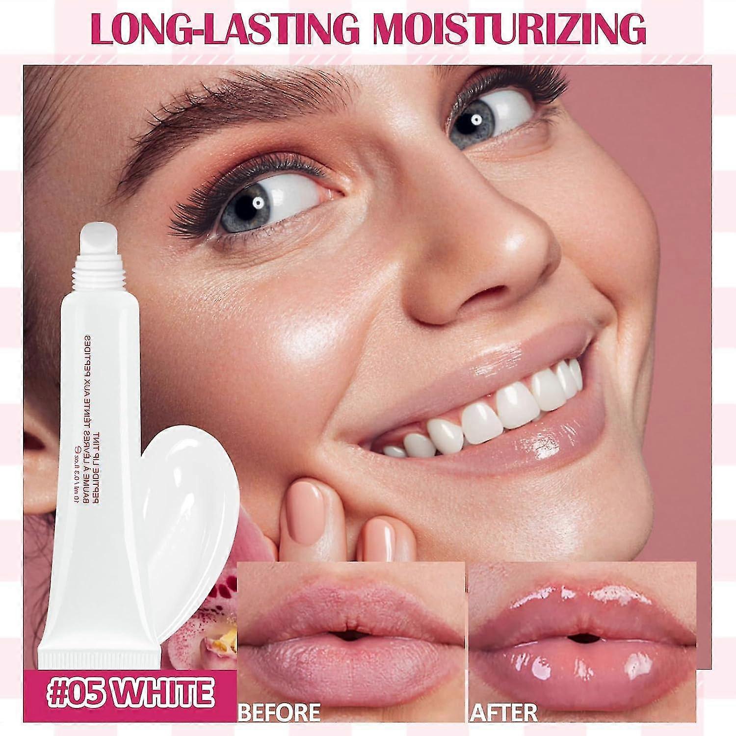 3 Colors Lip Glowy Balm Set, Hydrating Lip Balm Shine Lip Glow Oil ...