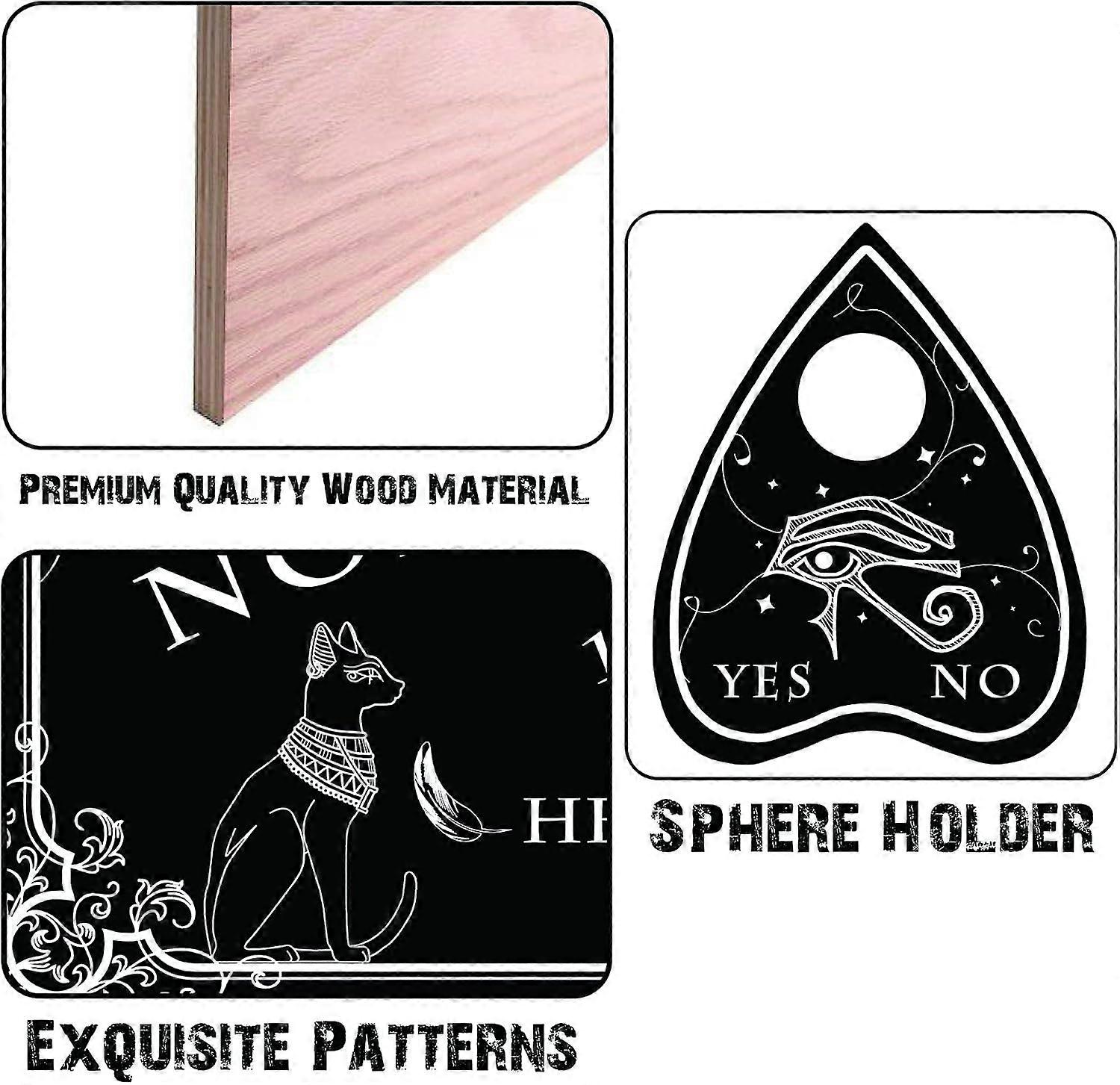 Wood Spirit Board Pendulum Board Wooden Talking Boards with Planchette ...