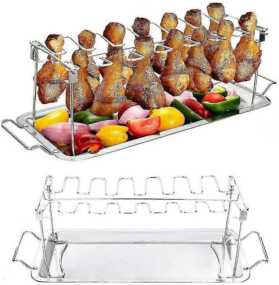 Chicken Wing Rack, Stainless Steel Grilled Chicken Rack, Chicken Leg ...