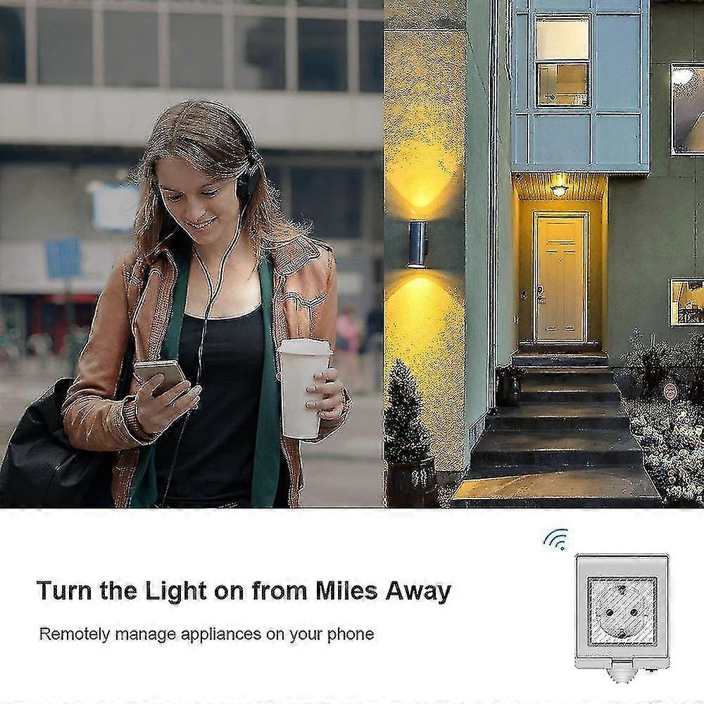 S55 Tpe-fr 16a Outdoor Smart Socket, Ip55 Waterproof Wifi Smart Socket ...