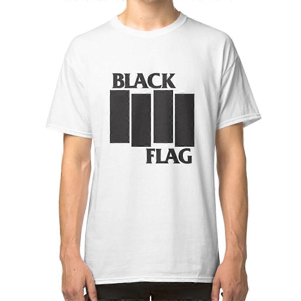 Black Flag Band Logo T-shirt | Fruugo UK