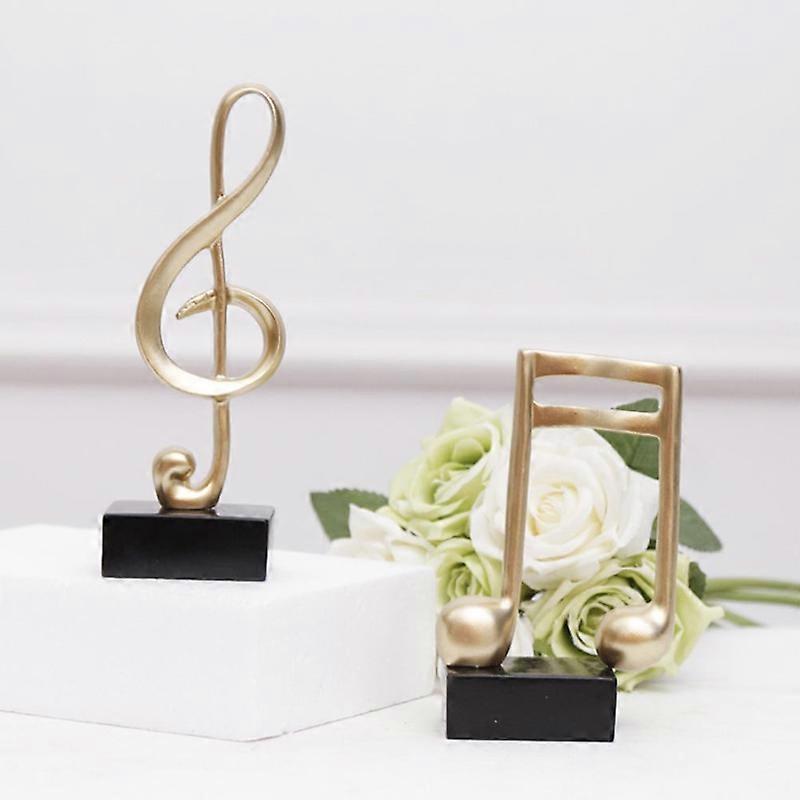 Mini Musical Note Model Figure Resin Craft Desktop Piano Ornament Home ...