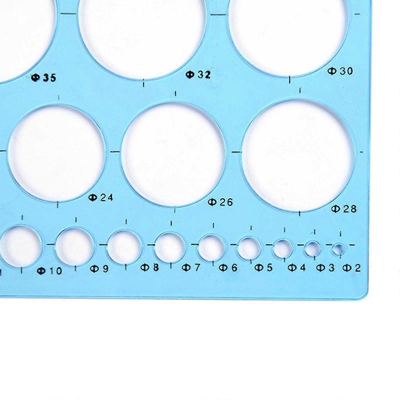 Cirkel Mall Linjal Ritning Målning Stenciler Ovala mallar Skala Abs ...