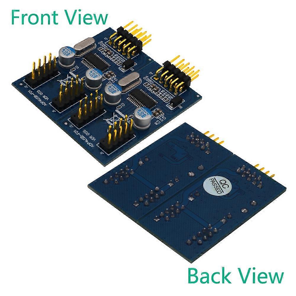 9Pin USB Header Male 1 to 4 Female Extension Cable Extender Card USB ...