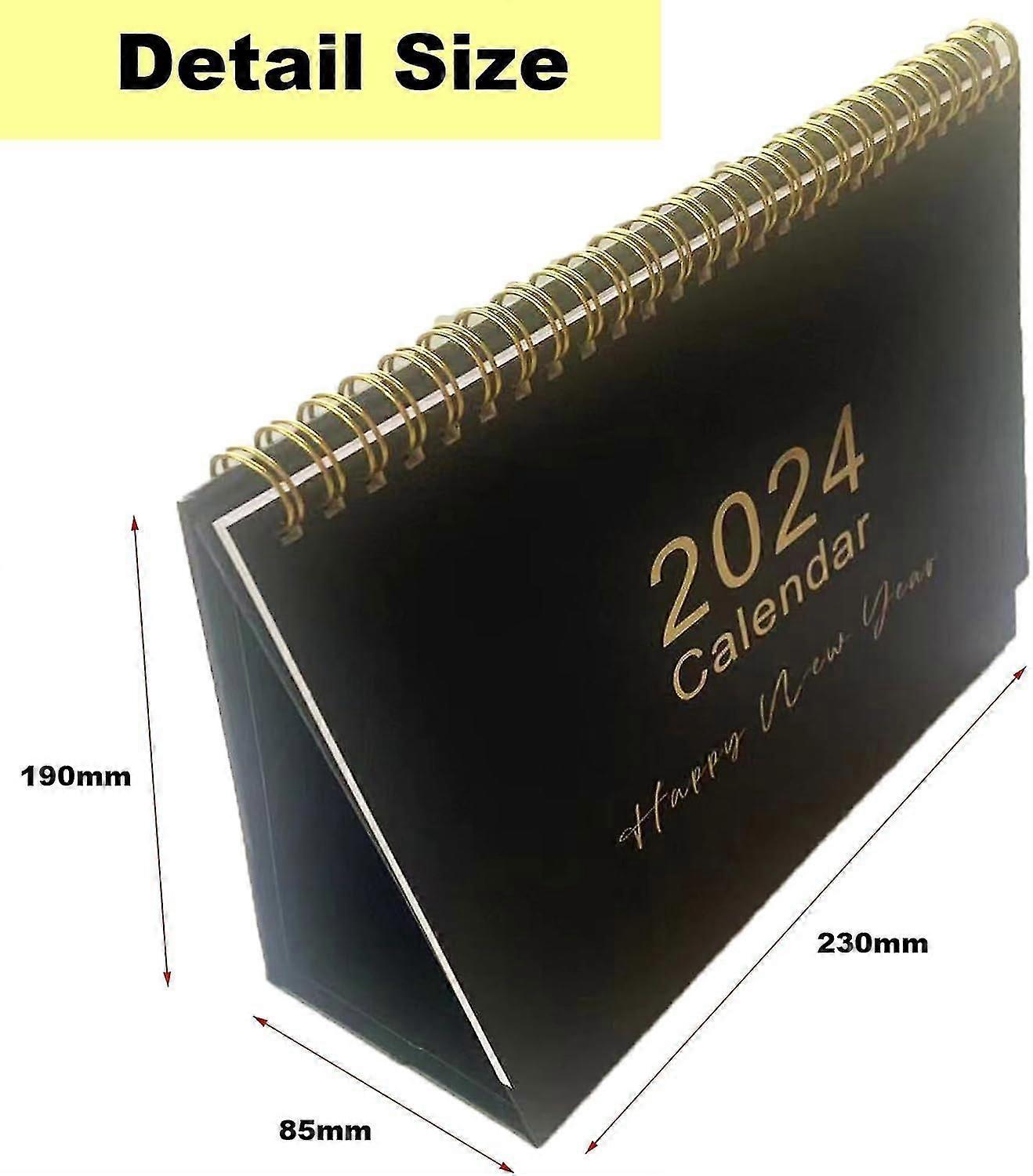 Desk Calendar 2024, 2024 Desk Calendar Work Desk Decor Desktop Calendar ...