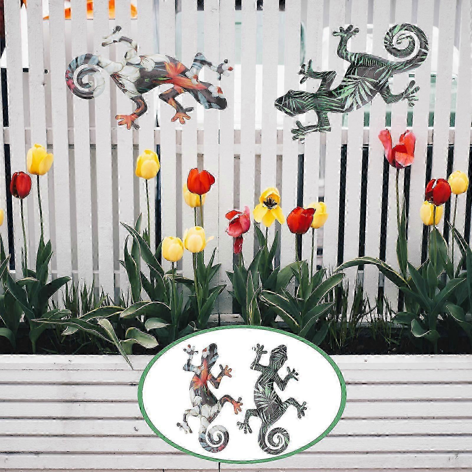 1 Set of 2 Pcs Creative Gecko Shape Wall Decor Wall Adornment Wall ...