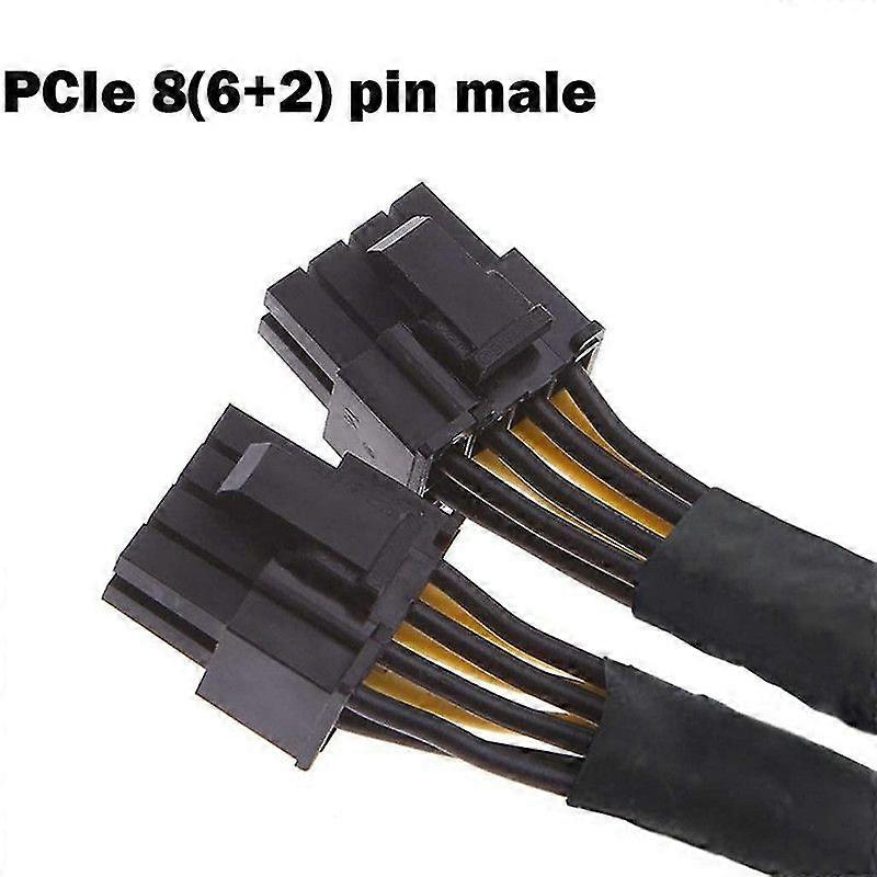 GPU Extension Cable PCIe 8 Pin Female to Dual 2x 8 Pin (6+2) Male PCI e ...
