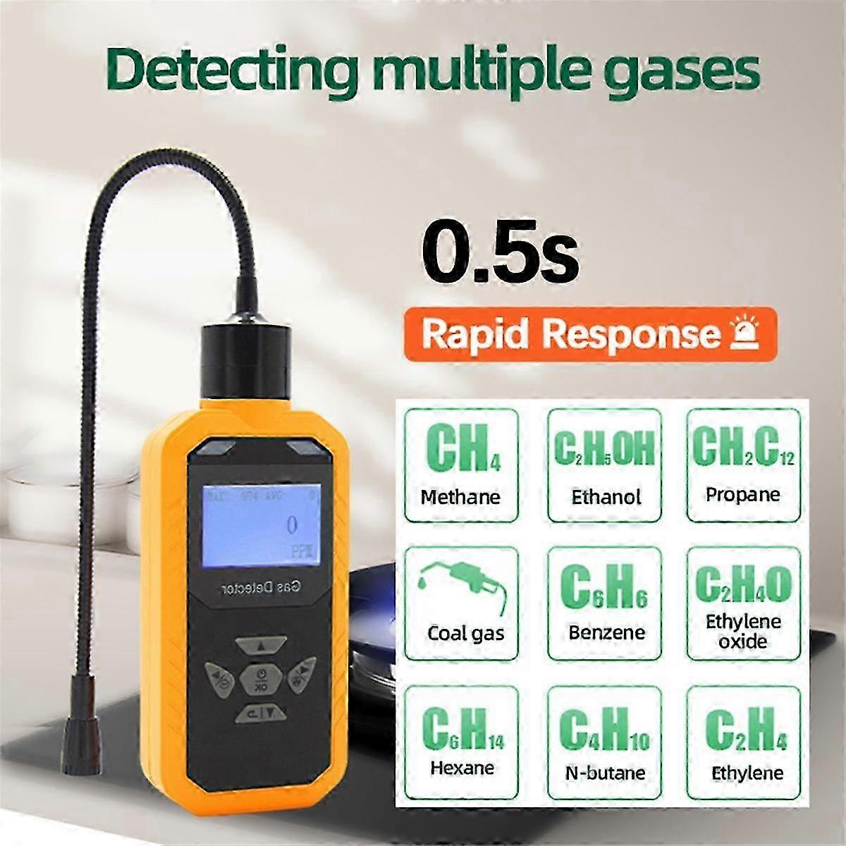 Combustible Gas Leak Detector Rechargeable Gas Detector Sniffer ...