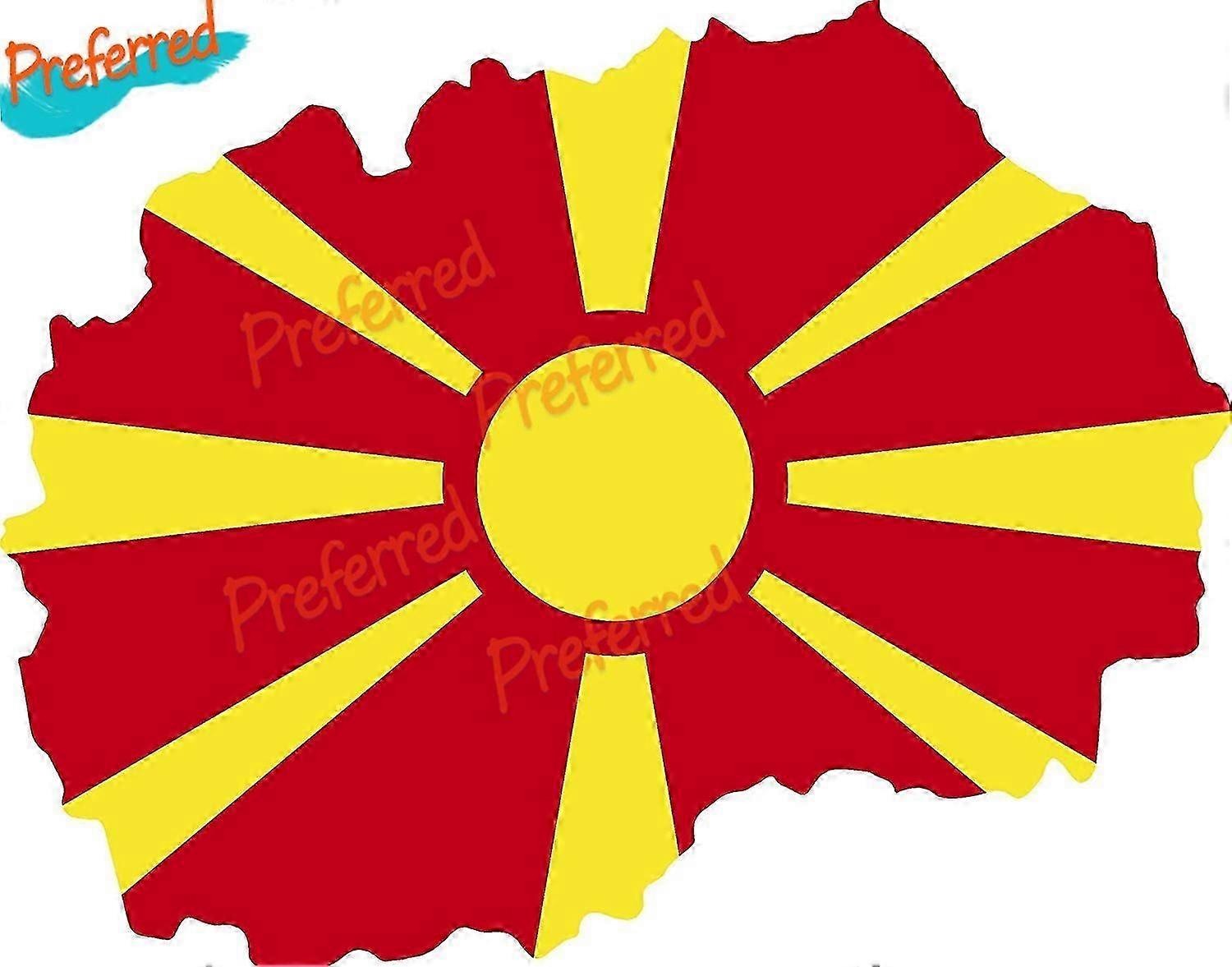 Love Macedonia Country Flag Decal Sticker Home Pride Travel Car Truck ...