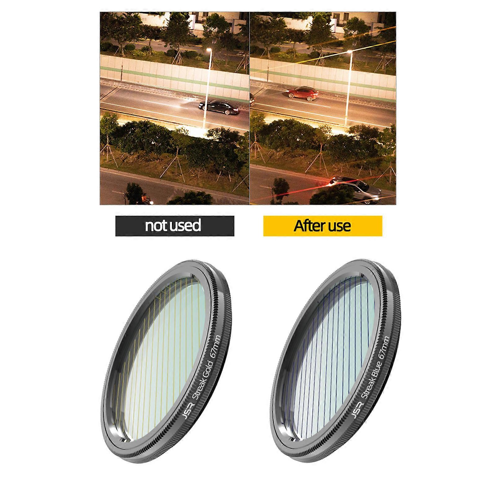 Streak Filters Blue Yellow Flare Lens Filter Circular Cinematic 37/43 ...