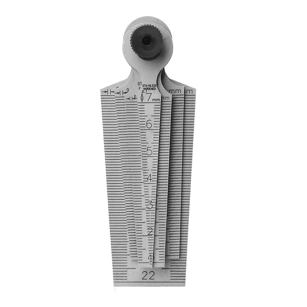 2 Pcs 0-15mm hole measuring tapers ruler gaps measuring ruler set depth ...