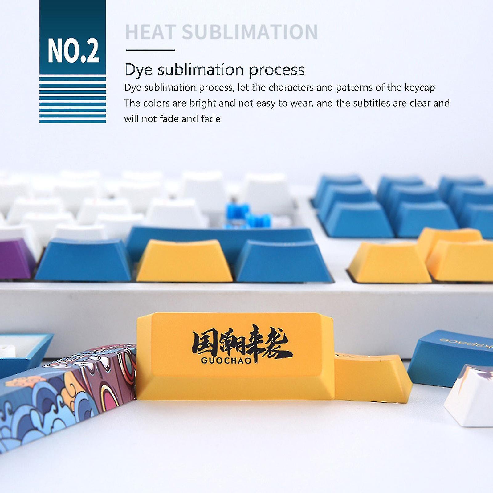 108 Key National Chic Keycap Cherry Pbt Dye Sub Customized Machenical ...