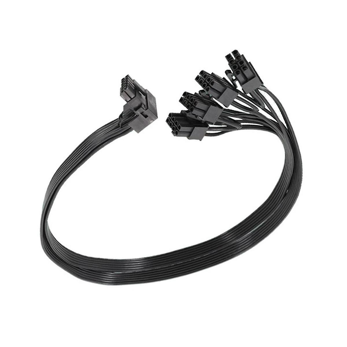 4xcpu 8pin To 16pin Male Video Card Extension Cable Pci-e 5.0 12vhpwr ...