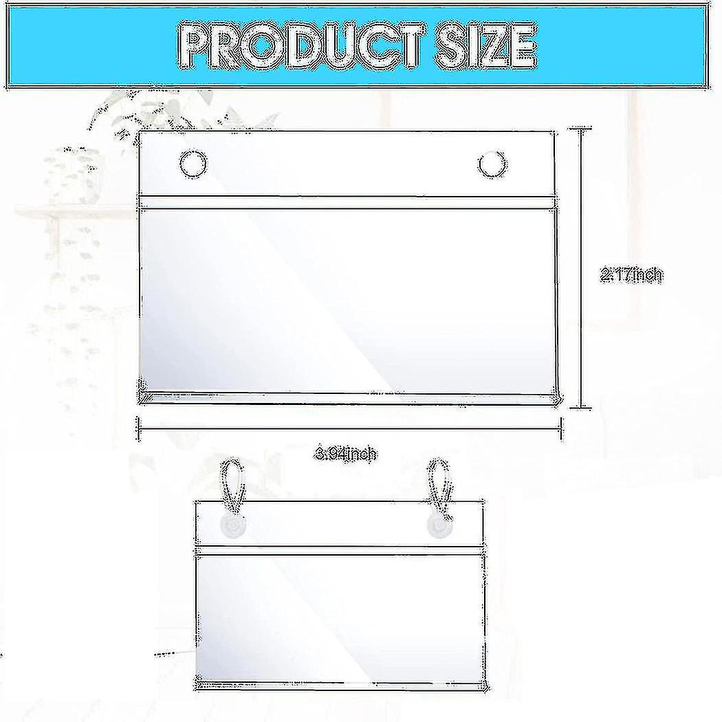 80pcs Plastic Basket Label Holders Price Tag Ticket Hanger Clips With ...