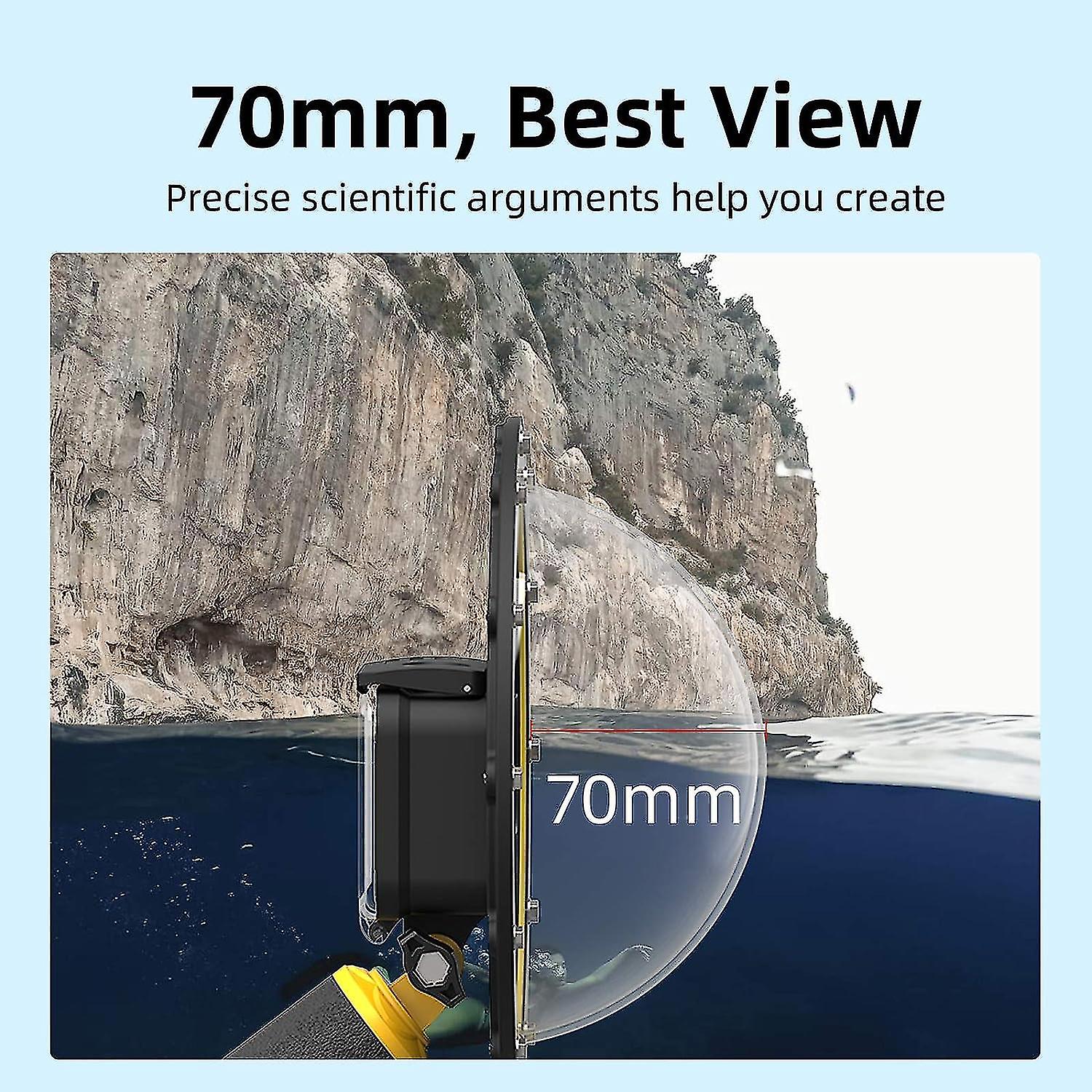 Dome Port Compatible Gopro Hero 10 Hero 9 Black, Underwater Dive Case ...